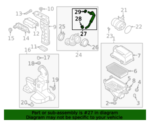 26710-2M010 - Breather Tube 2020-2023 Kia Rio | Kia.Parts Store