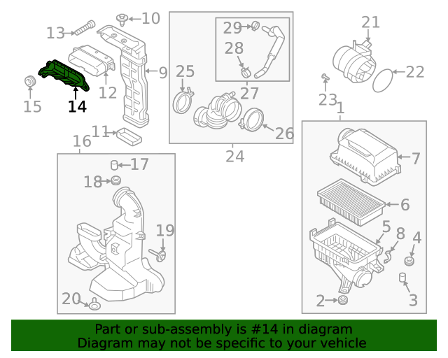 28213-H9100 - Air Shield 2018-2023 Kia Rio | Kia.Parts Store