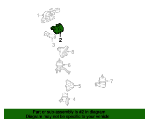 2002-2011 Toyota Torque Rod Mount Bracket 12316-0H050 | Toyota Parts