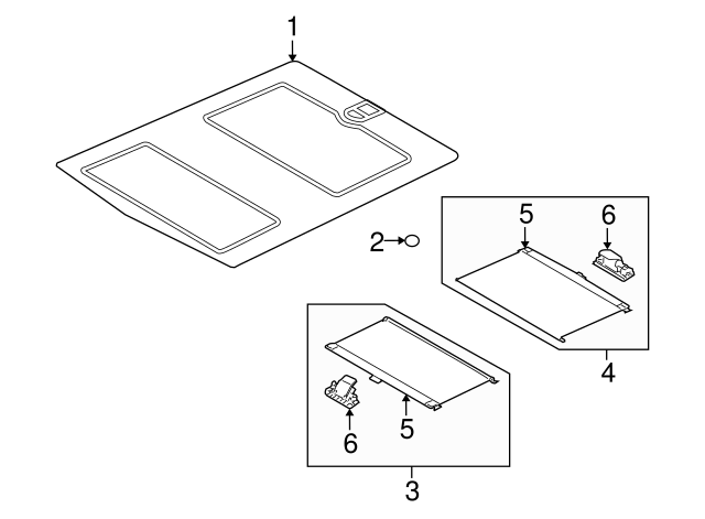 2005-2016 Land Rover Sunroof Glass LR056228 | OEM Parts Online