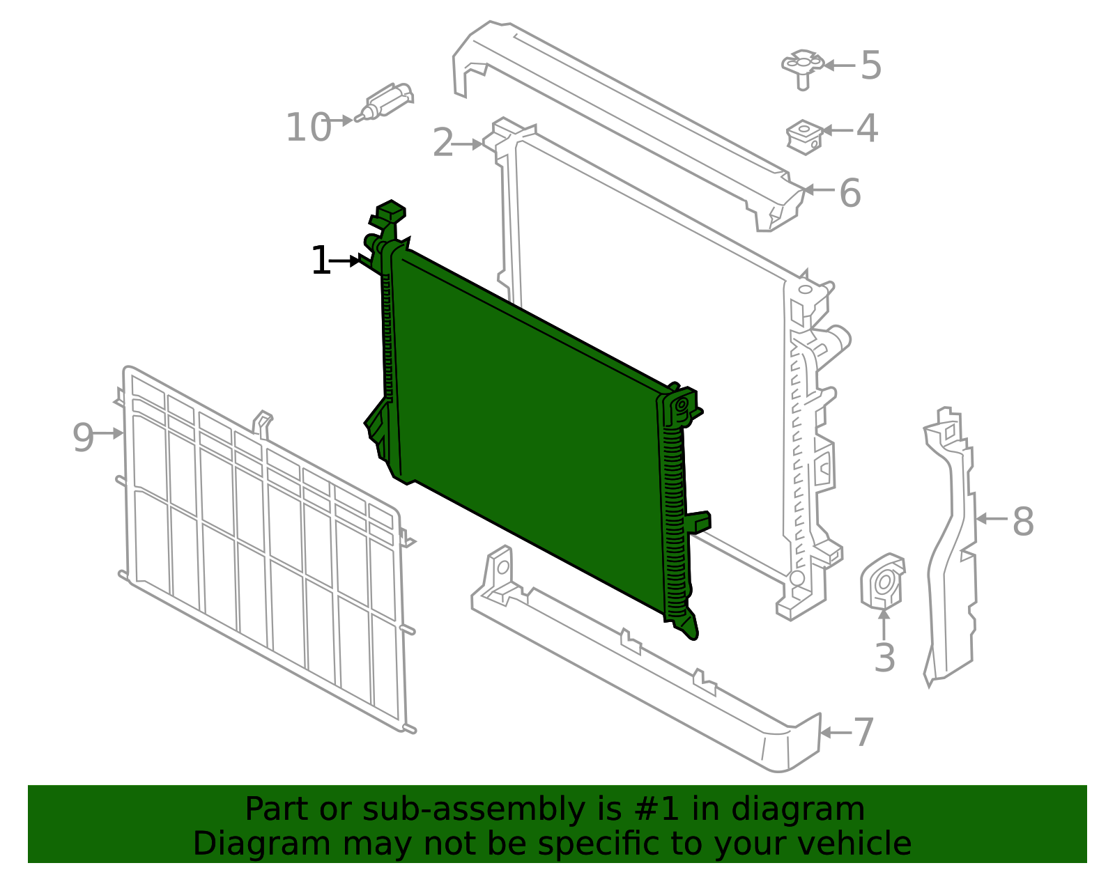 17115a3f238 - 2019-2025 BMW Auxiliary Radiator (17-11-5-A3F-238) | BMW ...