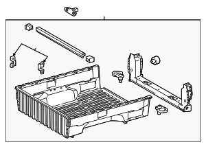 2020-2023 Toyota Tacoma Inner Box Assembly 65100-04530 | OEM Parts Online
