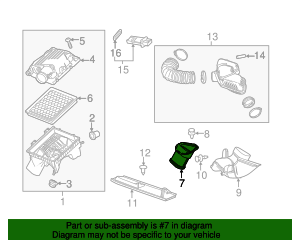 2011-2017 GM Air Cleaner Outlet Duct 22761486 GM | GMPartsDirect.com