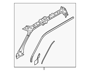 2017-2019 Ford Windshield Pillar Reinforced - Driver's Side (LH) HC3Z ...