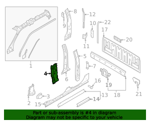 Reinforcement A Pillar FL3Z-1502542-B | QuirkParts