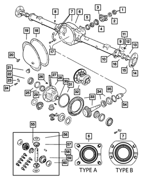 2002-2011 Mopar Differential Case Assembly 5161549AB | My Mopar Parts
