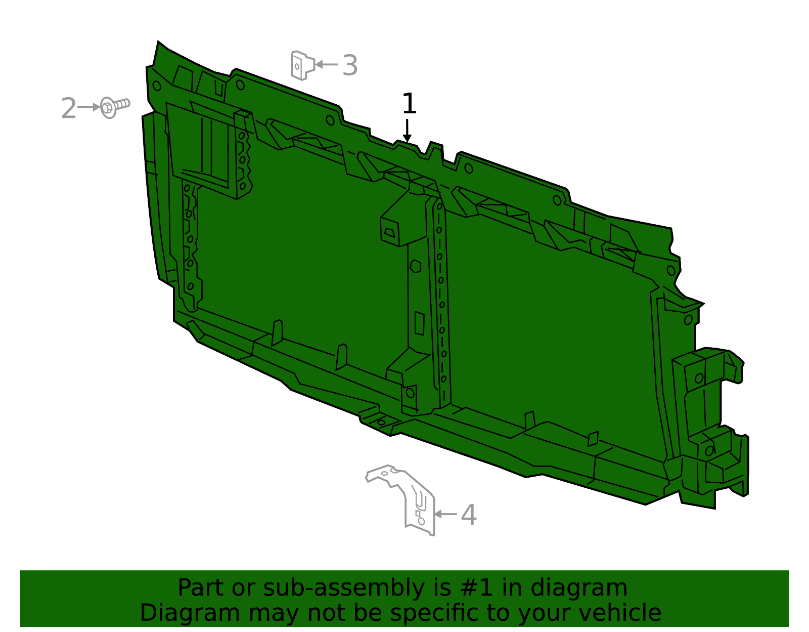 2020-2023 Chevrolet Front Bumper Shutter 84735804 GM | GMPartsDirect.com