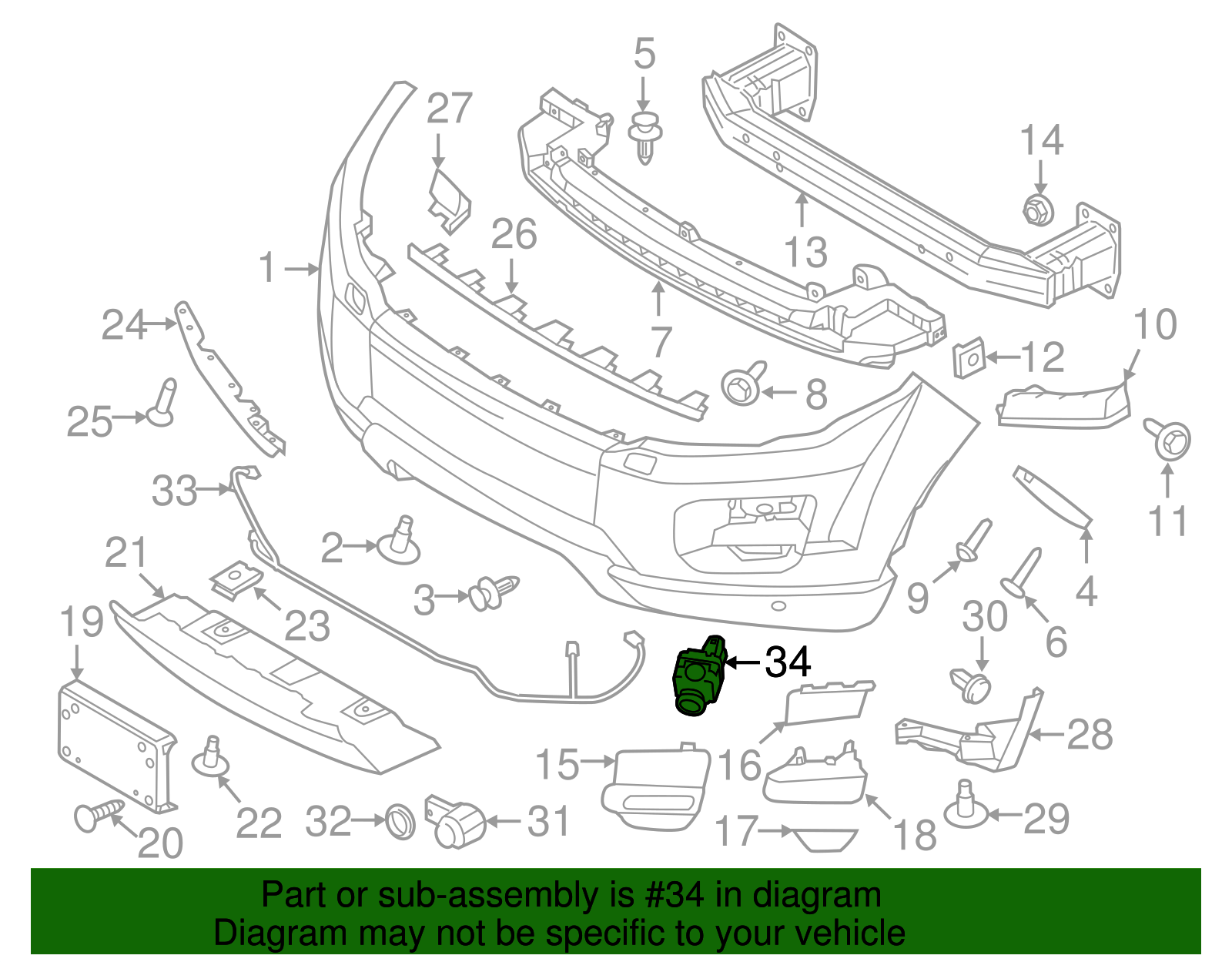 Genuine OEM Camera Part# LR025912 Fits 2012-2017 Land Rover Range Rover ...