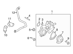 2009-2012 Ford Hose 9L8Z-8A577-A | QuirkParts