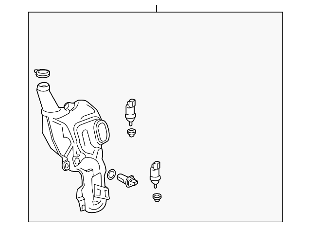 2020-2022 GM Windshield Washer Solvent Container 84766306 | TascaParts.com