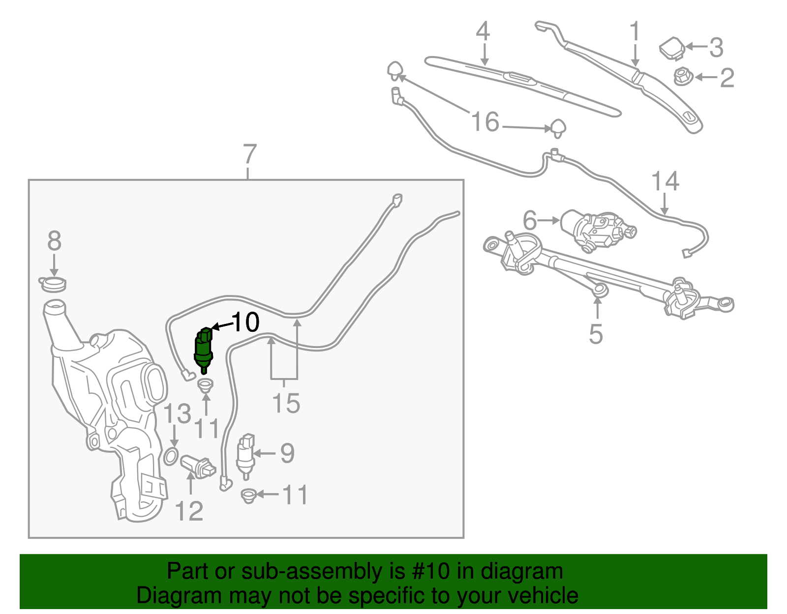 84518405 - Windshield Washer Pump 2015-2024 GM | Londoff Discount Parts