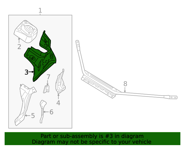 2021-2023 Volkswagen ID.4 Closing Plate 1EA-805-148-A | VW Direct Auto ...