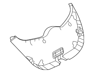 2018-2025 Nissan LEAF Lower Gate Trim 90901-5SA0A | Nissan Parts OEM