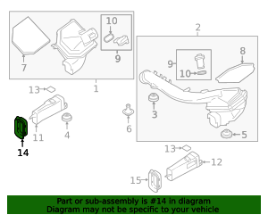 13718622986 - 2019-2021 BMW M2 Intake Duct (13-71-8-622-986) | BMW of ...