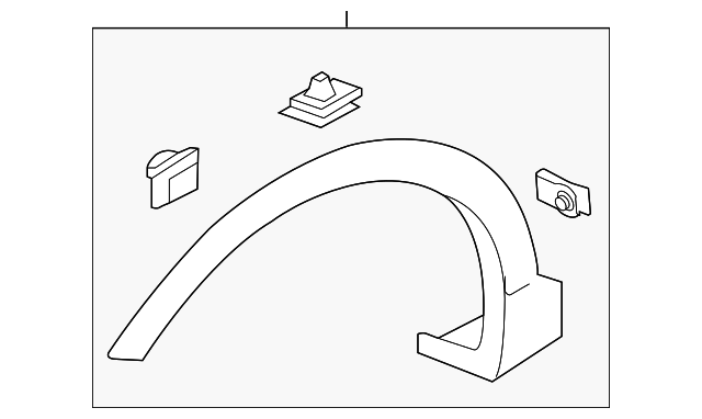 2019-2020 Hyundai Santa Fe Wheel Opening Molding 87711-S2000 | QuirkParts