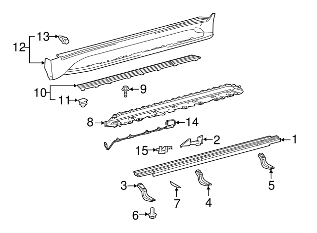 2016-2021 Lexus LX570 Step Plate 51779-60190 | OEM Parts Online