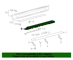 2016-2021 Lexus LX570 Step Plate 51779-60190 | OEM Parts Online