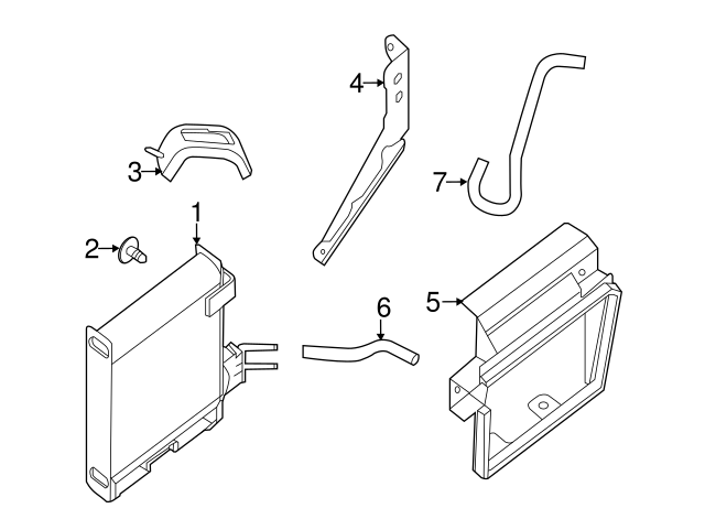 21606-9PF0A (216069pf0a) - 2018-2020 Infiniti QX60 Trans Cooler ...