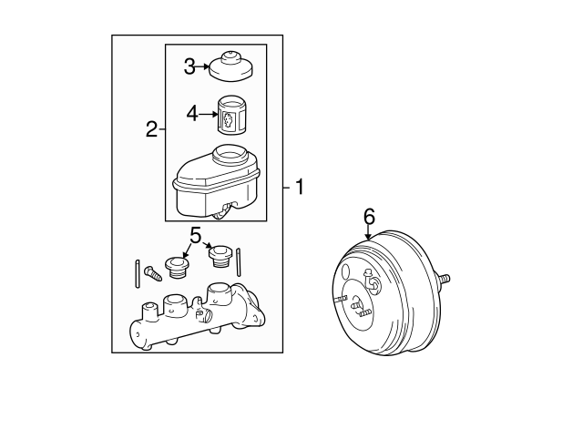 2003-2006 Toyota Camry Master Cylinder 47201-06151 | Toyota Parts