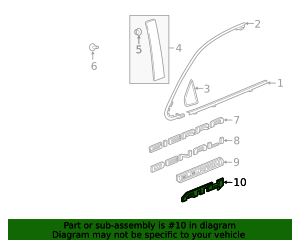 84913746 - Front Side Door Marketing Name Plate 2019-2023 GMC ...