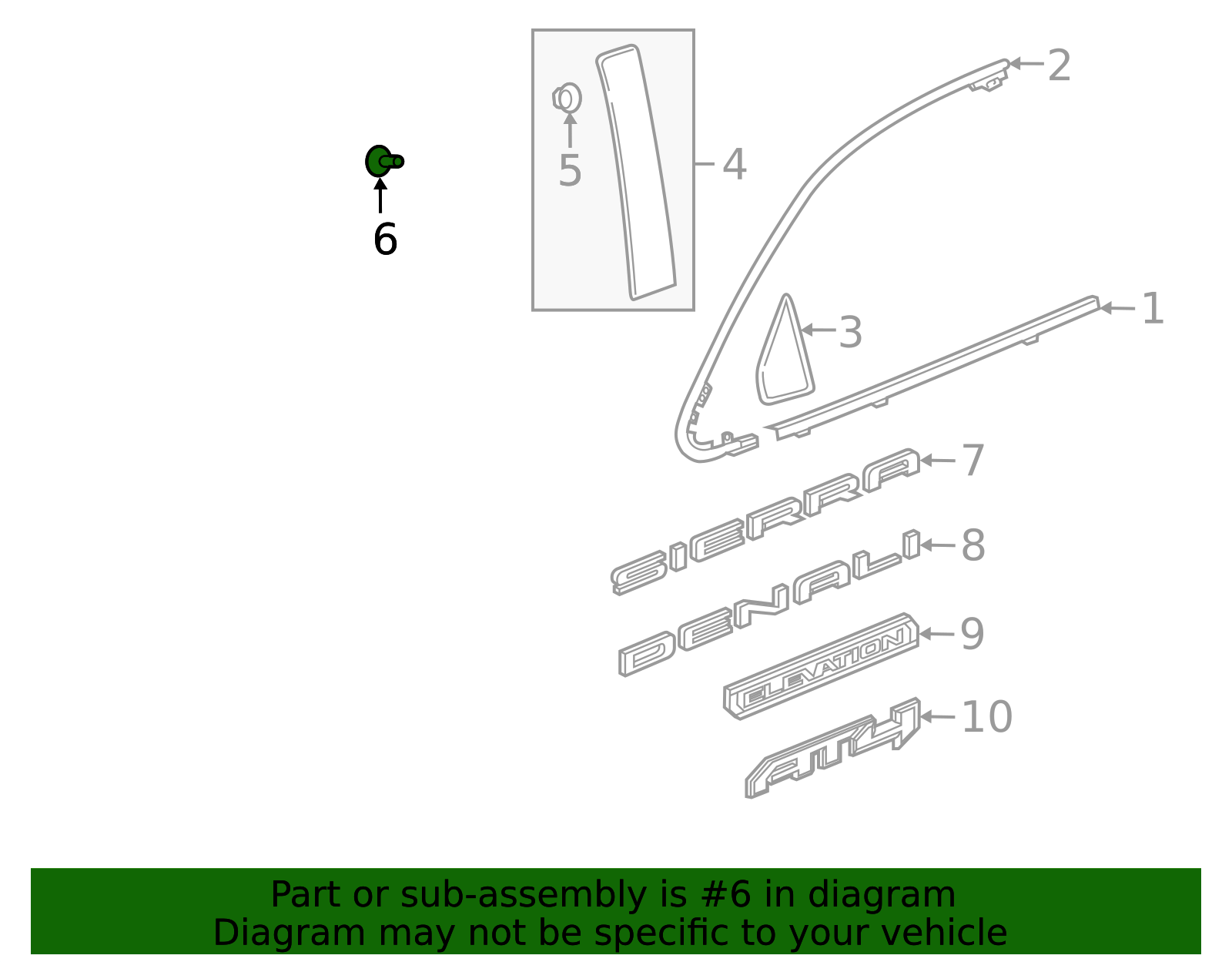 2019-2025 GM Applique Panel Bolt 11602126 GM | GMPartsDirect.com