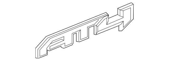 2020-2023 GMC Plate 84831810 GM | GMPartsDirect.com