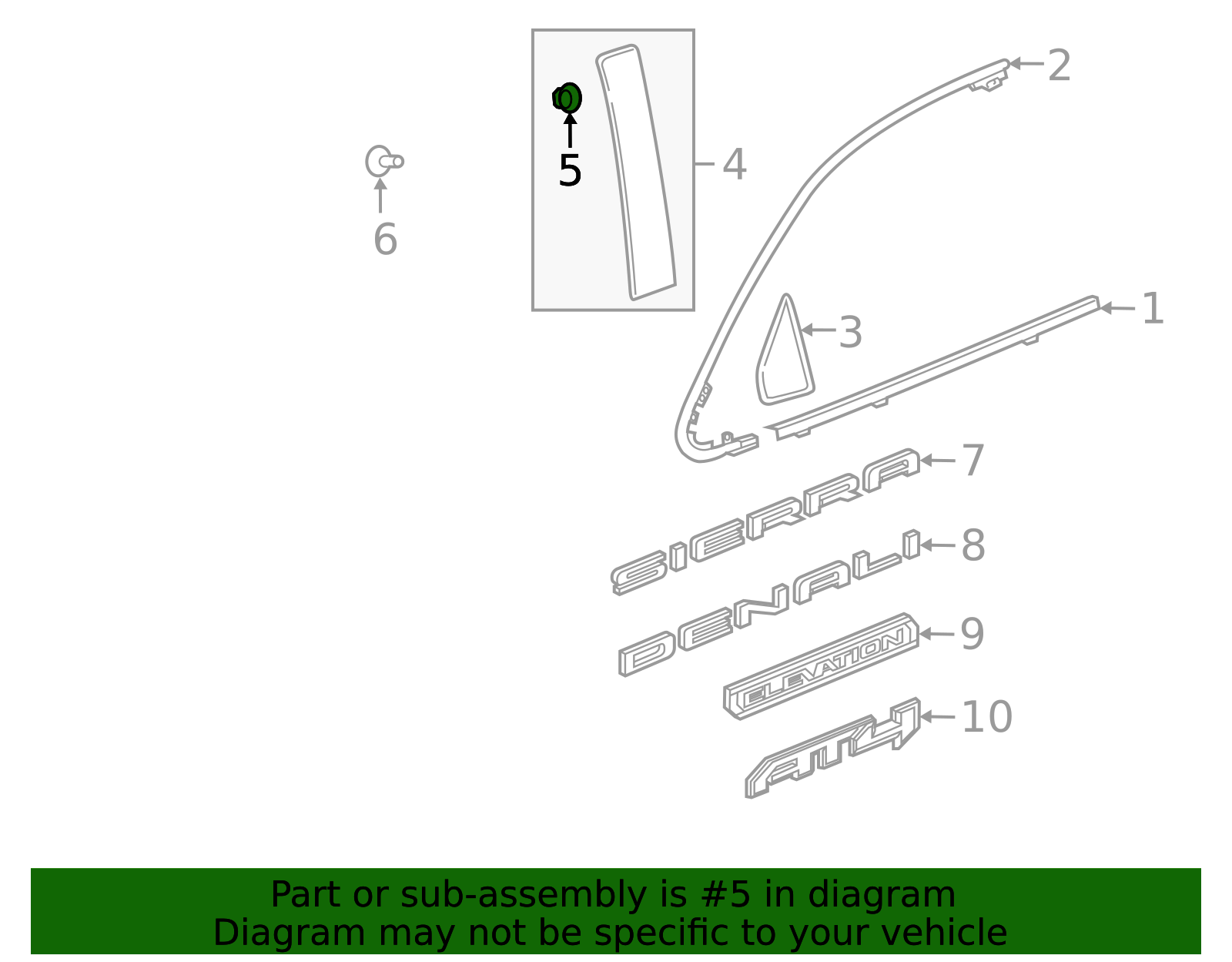 2019-2024 GM Applique Clip 11602522 | GM Parts Center