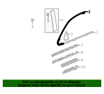 Genuine OEM Front Driver Side Door Window Upper Reveal Molding Part ...