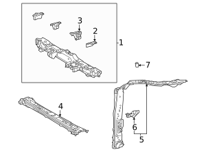 53205-48900 - Upper Tie Bar 2021-2024 Toyota | Ourisman Toyota Parts
