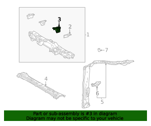 2021-2025 Toyota Upper Tie Bar Bracket 53223-48030 | Toyota Parts Center