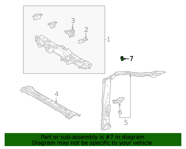 2016-2023 toyota Hood Bumper 53384-50010 | Toyota Parts