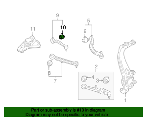 8D0-407-515-C - Bushing 1999-2011 Audi | Audi OEM Parts