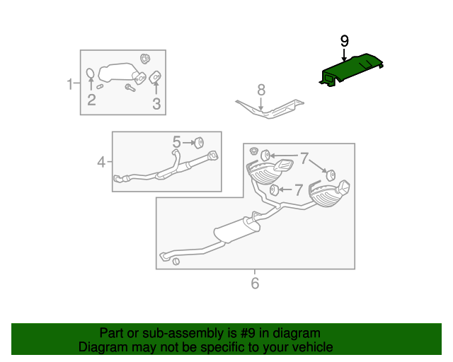 2007-2017 GM Exhaust Muffler Heat Shield 20953804 | AutoNationParts.com