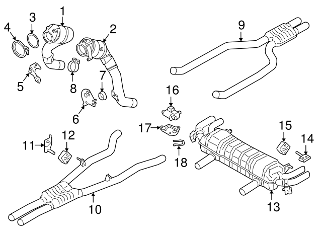 18-32-8-671-518 - Catalytic Converter - 2016-2020 BMW | BMWPartsHub
