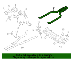 18-30-8-649-960 - Front Muffler - 2016-2022 BMW | BMW Parts Exchange