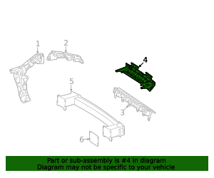 223-885-40-02 - Bumper Cover Support Rail 2021-2024 Mercedes-Benz ...