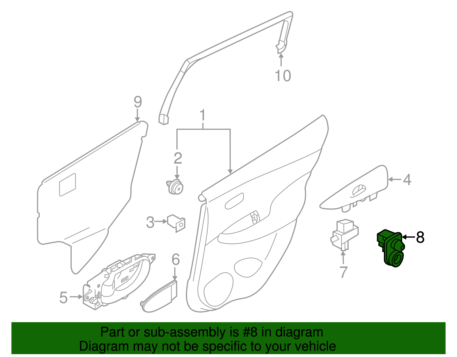 2011-2022 Nissan Door Jamb Switch 25360-3UB0A | Nissan Parts Store