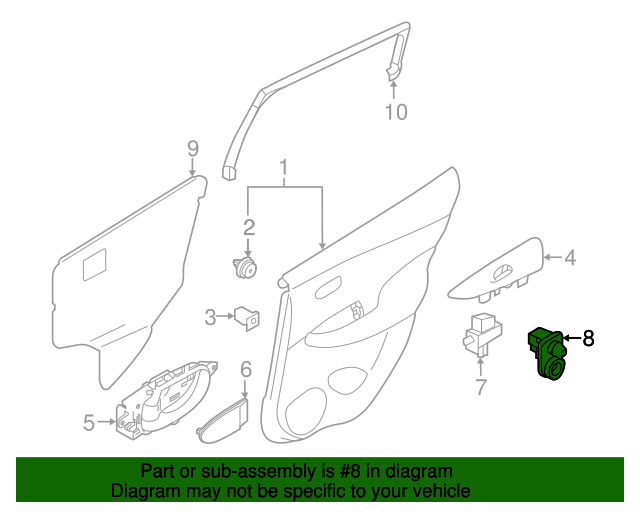 25360-1HA0B - Door Ajar Switch 2011-2012 Nissan | Nissan Parts ...