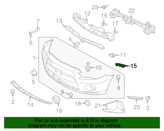 2010-2013 Mitsubishi Outlander Upper Bracket 6400C456 | Mitsubishi ...