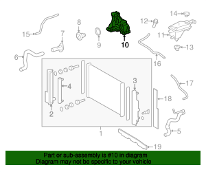 Toyota Thermostat Housing 16323-0H011 | Auto Parts