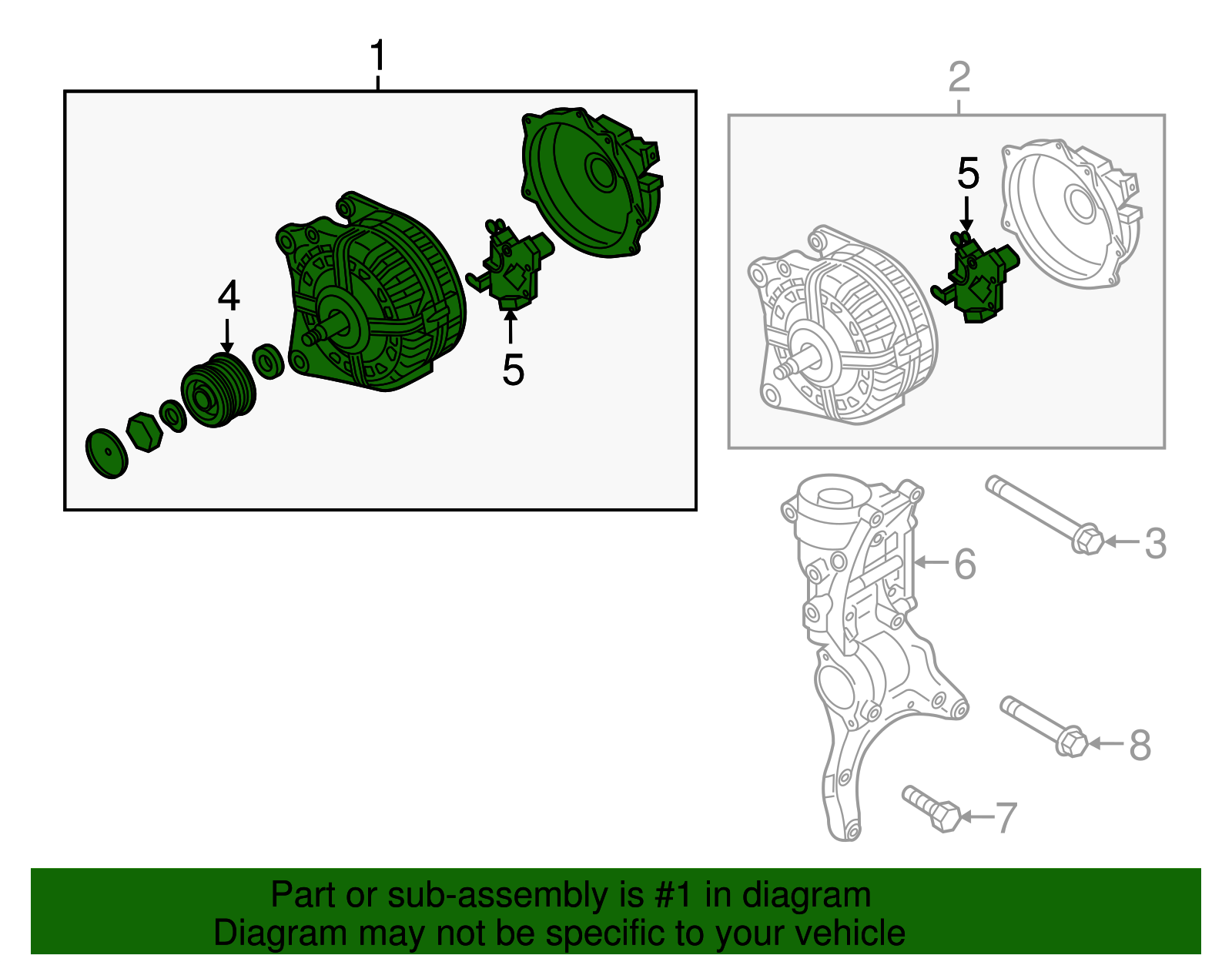 2015-2017 Volkswagen Golf R Alternator 06J-903-023-BX | Retail Performance Auto Parts