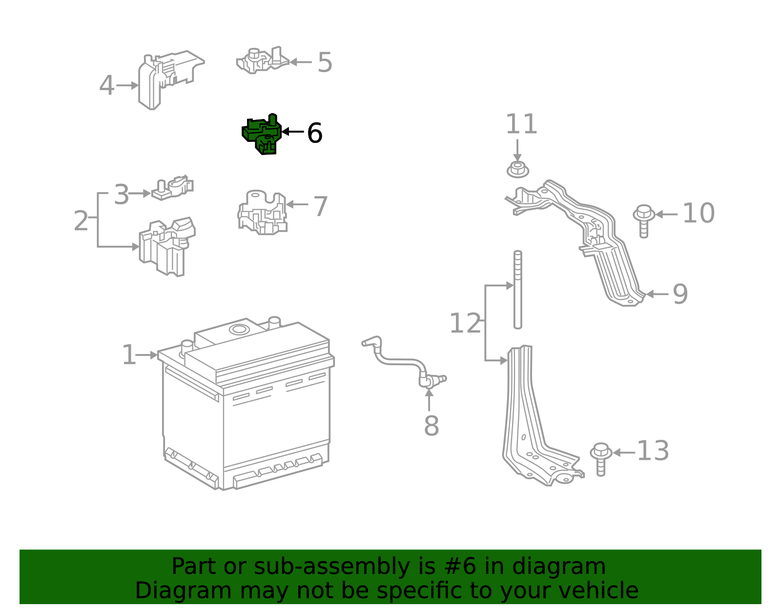 28850-K0010 - Battery Current Sensor 2021-2025 Toyota | AutoNation Parts