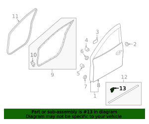2019-2023 Mazda Door Weather-Strip Clip BJS7-58-762 | Florida Mazda Parts