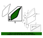2019-2020 Mazda 3 Door Weather-Strip - Driver's Side (LH) BDTS-59-760B ...