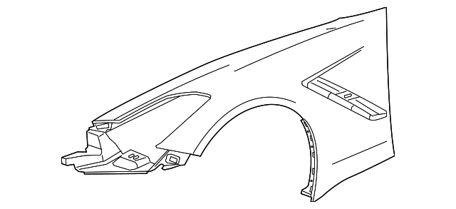 2015-2019 Chevrolet Corvette Front Driver Side Fender 84423758 GM ...