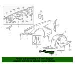 GM Parts | Front Bumper Fascia Air Deflector - (23145886) | GM Parts Store