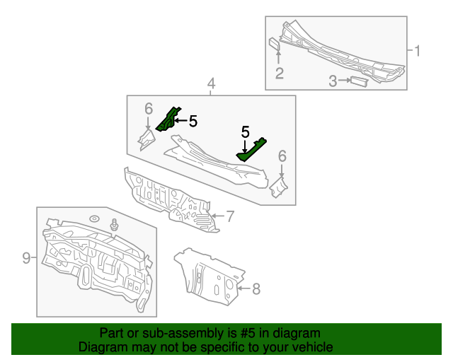 61122-THR-A00ZZ - Hinge Reinforced 2018-2024 Honda Odyssey | Honda ...