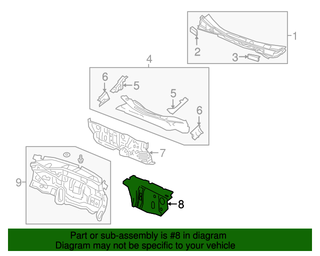 74251-THR-A00 - Insulator Dashboard (Lower/Outer) | Honda Car Parts Direct