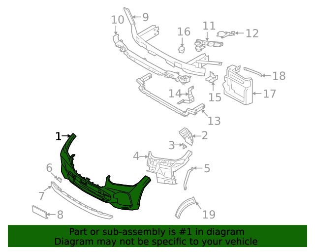 Genuine BMW 51-11-8-081-635 | Bumper Cover | FREE Shipping on Most ...