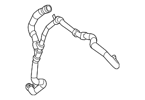 253-501-37-01 - Coolant Hose 2018-2021 Mercedes-Benz | Mercedes-Benz ...